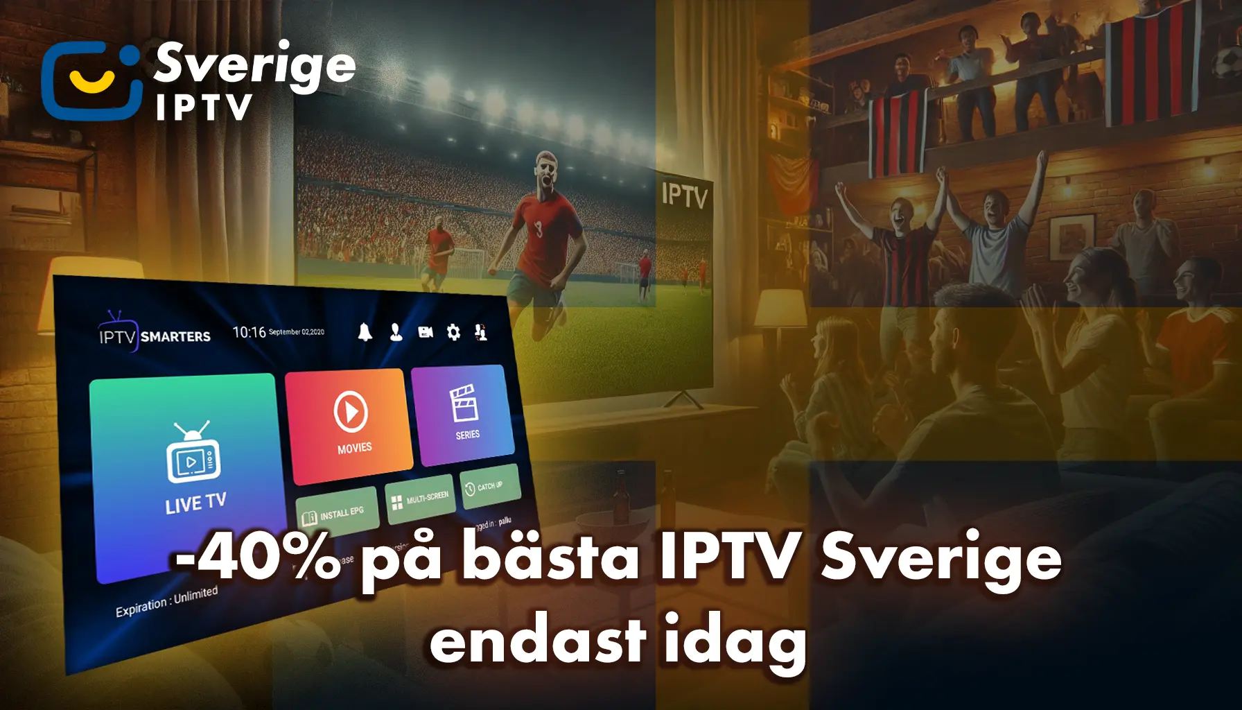 Nordic IPTV: -40% rabatt på bästa IPTV Nordic